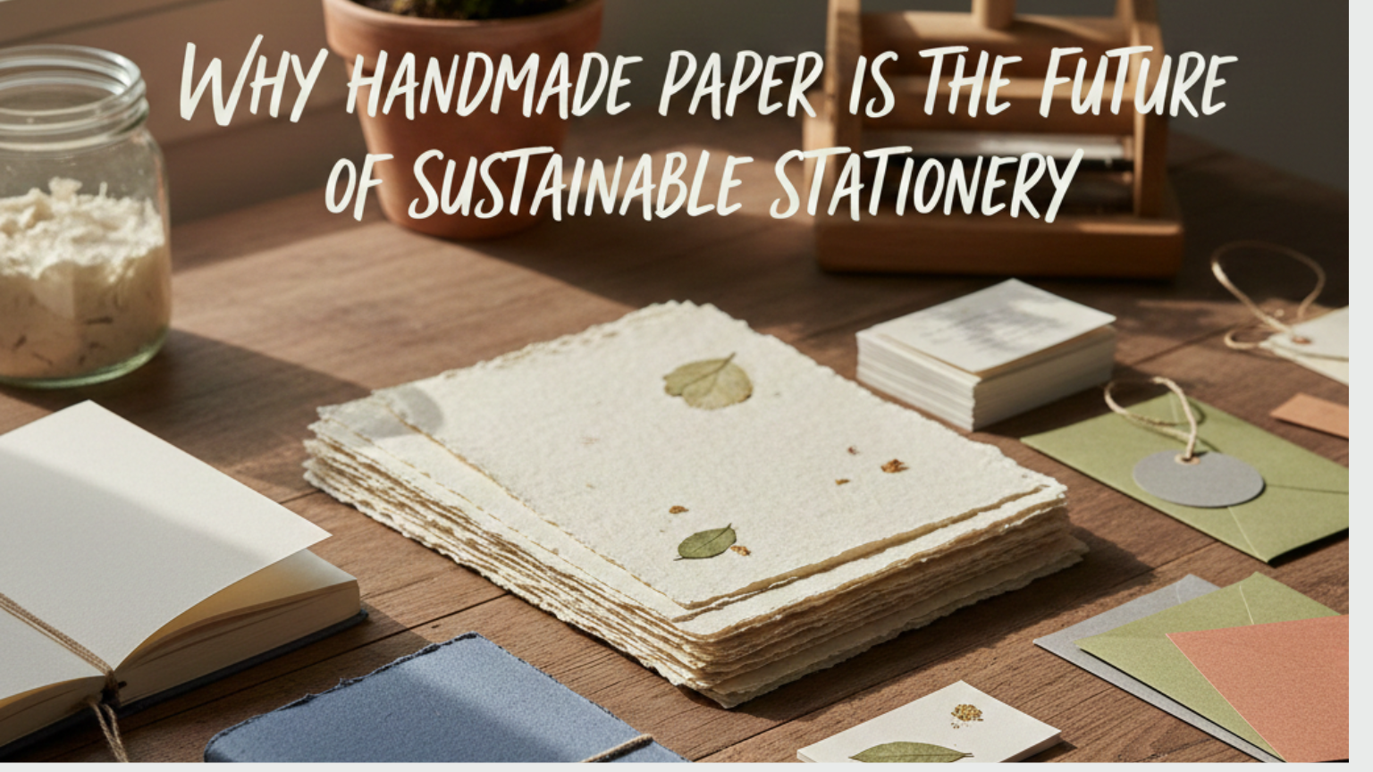 Why Handmade Paper Is the Future of Sustainable Station – Papernest